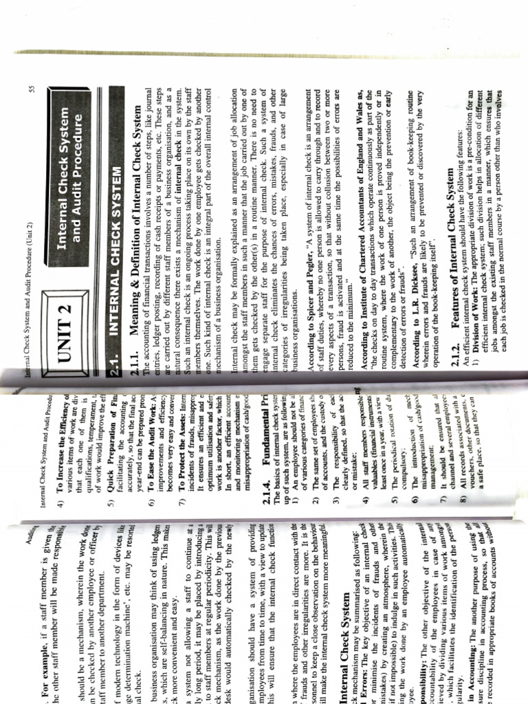 Auditing Unit 2 | PDF