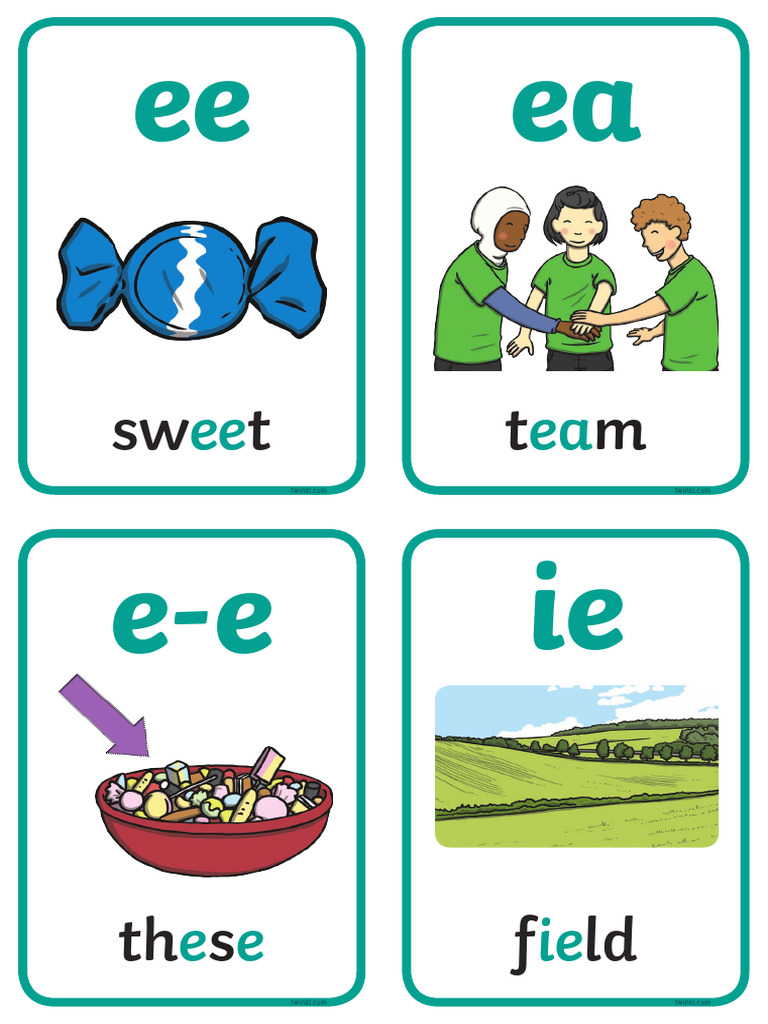 T L 6327 My Ee Sound Family Flashcards | PDF