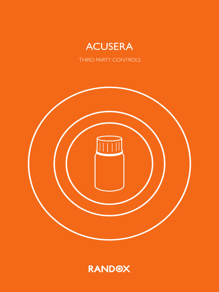 LT027 Acusera Third Party Controls MAY17 | PDF | Antioxidant | Medical Device