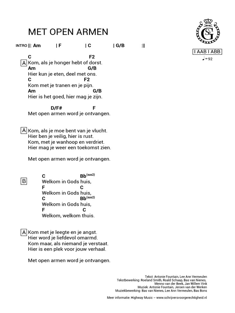 Met Open Armen | PDF