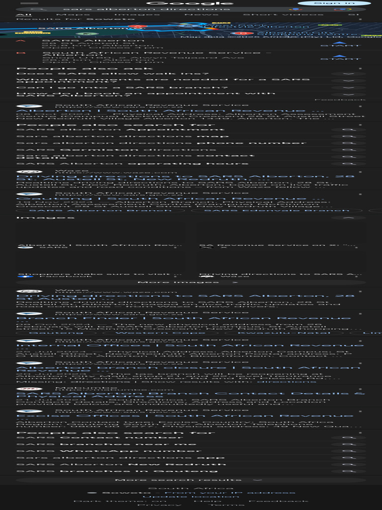 Sars Alberton Directions - Google Search | PDF | Taxes | Taxation