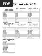 2025 Spelling Bee Word List-6 | PDF