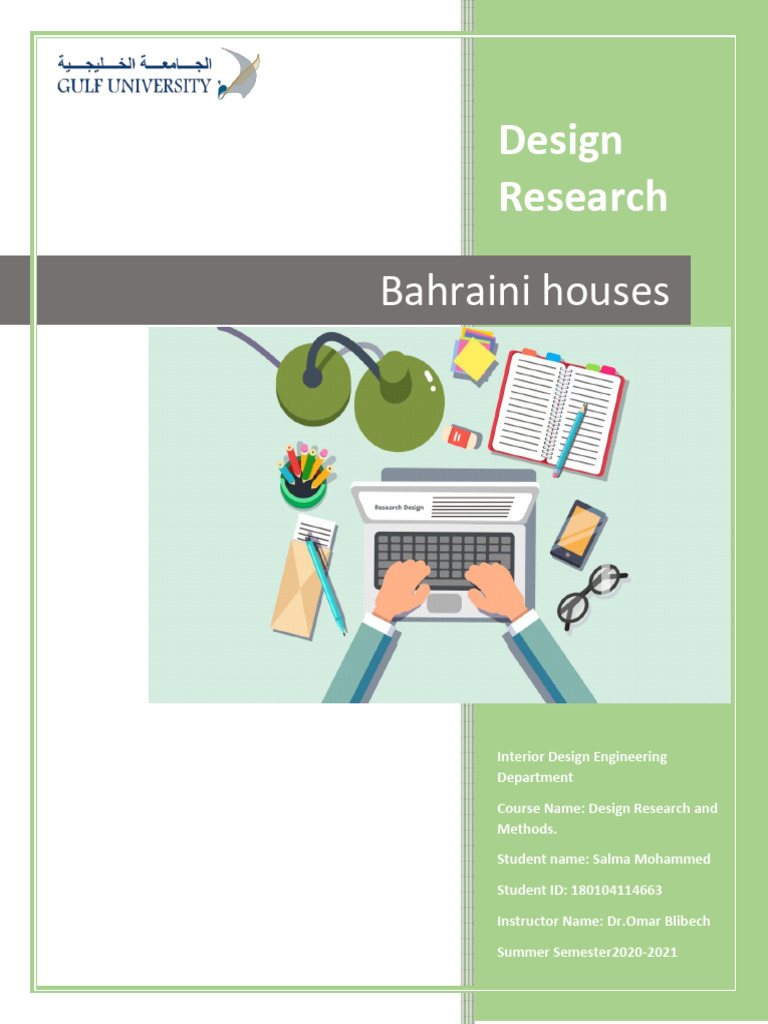 Bahraini Houses: Design Research Methods | PDF | Room | Methodology