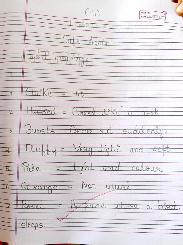 2024 - 06 - 20 English Class Work | PDF