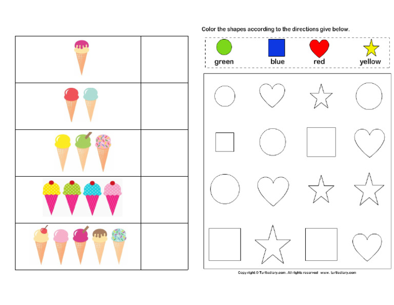 Food Counting Ice-Cream | PDF