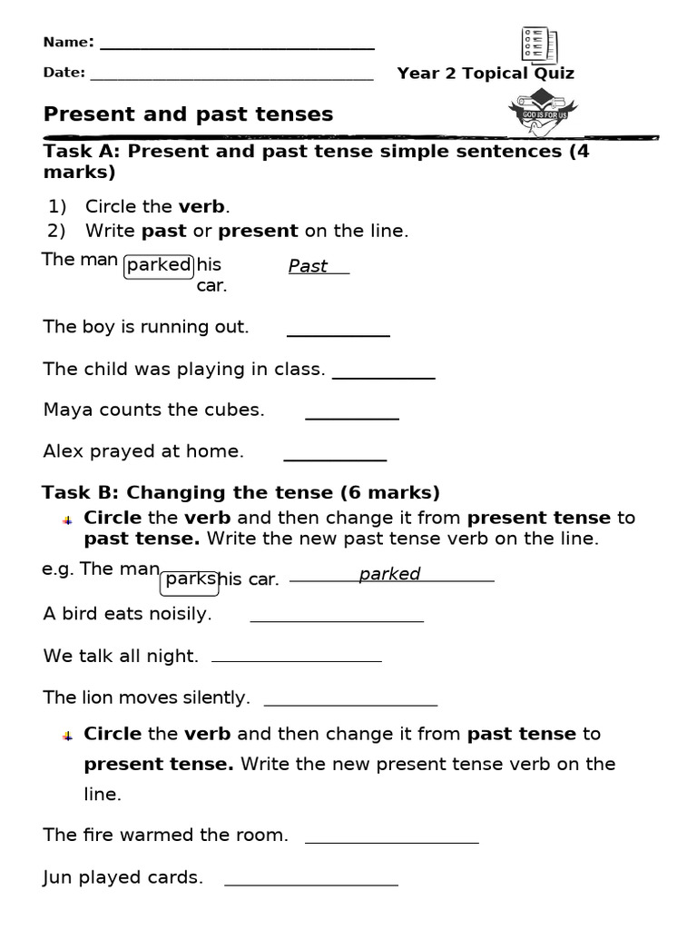 Year 2 English Topical Quiz. | PDF