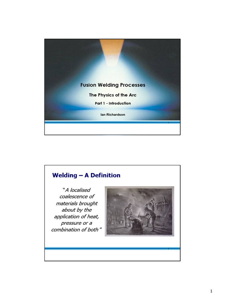 Fusion Welding Arc Physics Explained | PDF | Electric Arc | Electrode