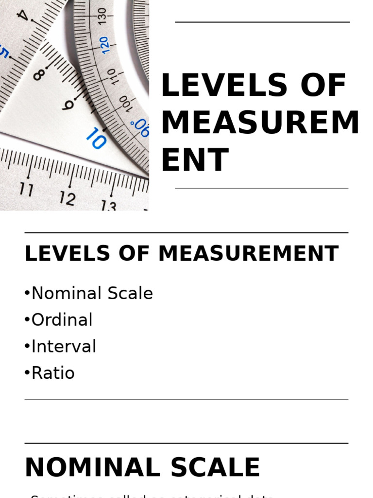 Levels of Measurement | PDF | Level Of Measurement