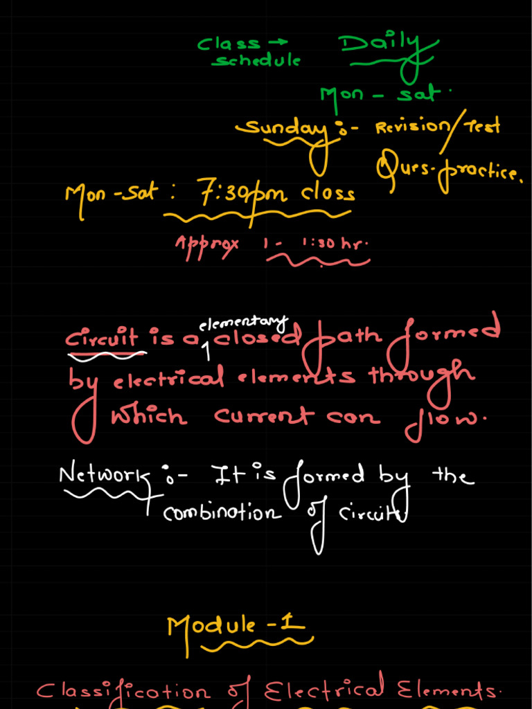 BEE Syllabus & Classification of Electrical Elements | PDF