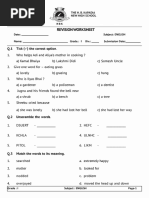 Grade-1 Computer Worksheet Revision Worksheet | PDF