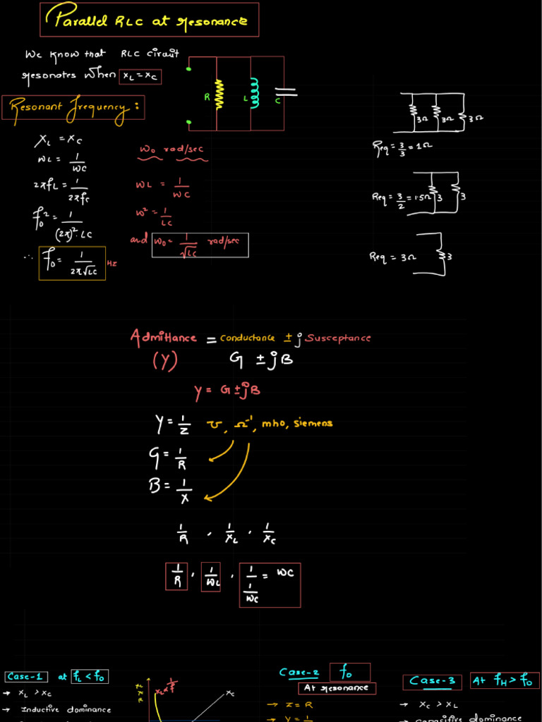 Resonance in Parallel AC Circuits | PDF
