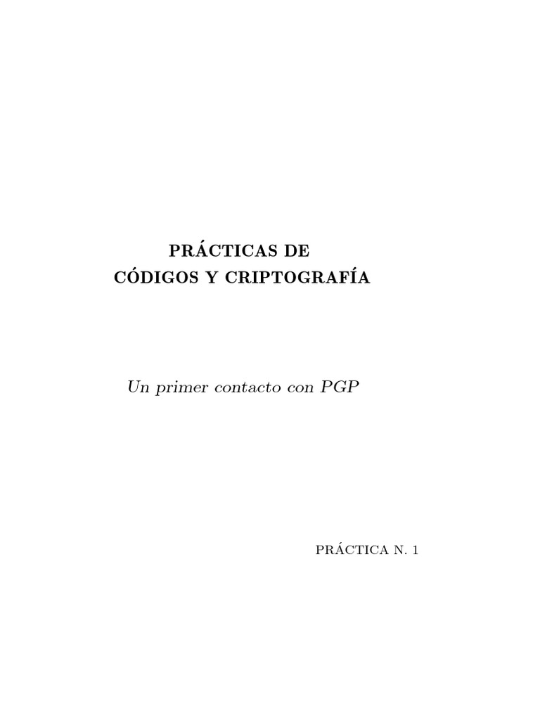 CyC 1 | PDF | Cifrado | Clave (criptografía)