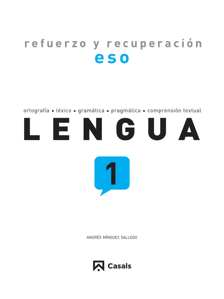 Refuerzo y Recuperacion de Lengua 1 | PDF | Lingüística | Gramática