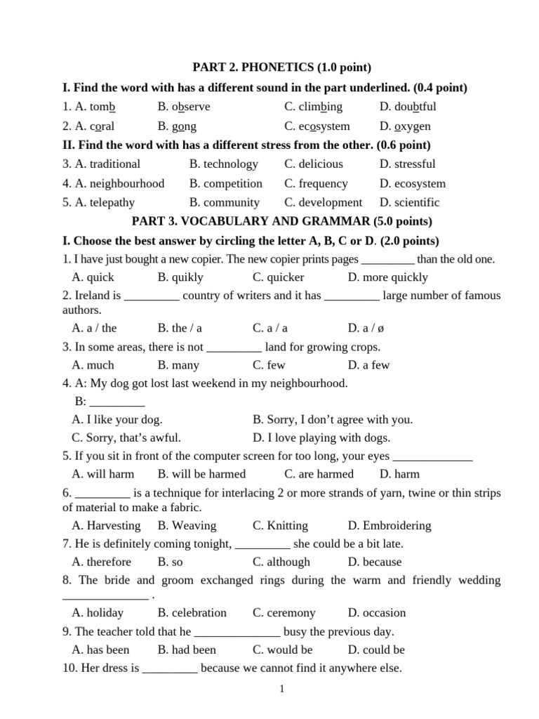 HSG 8 - Wring Test 2023 - 2024 | PDF