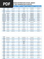 IGCSE May-June 2025 Exam Timetable | PDF