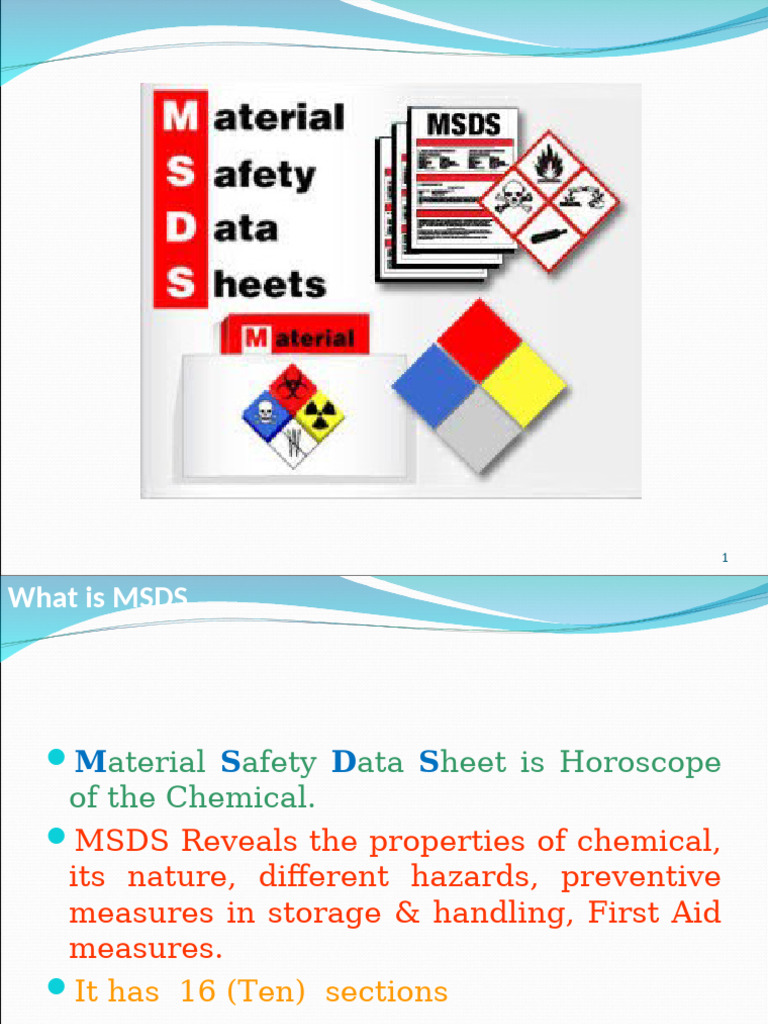 Understanding Material Safety Data Sheets | PDF | Toxicity | Dangerous Goods