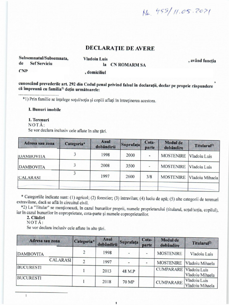 Luis Vladoiu Da (1) | PDF