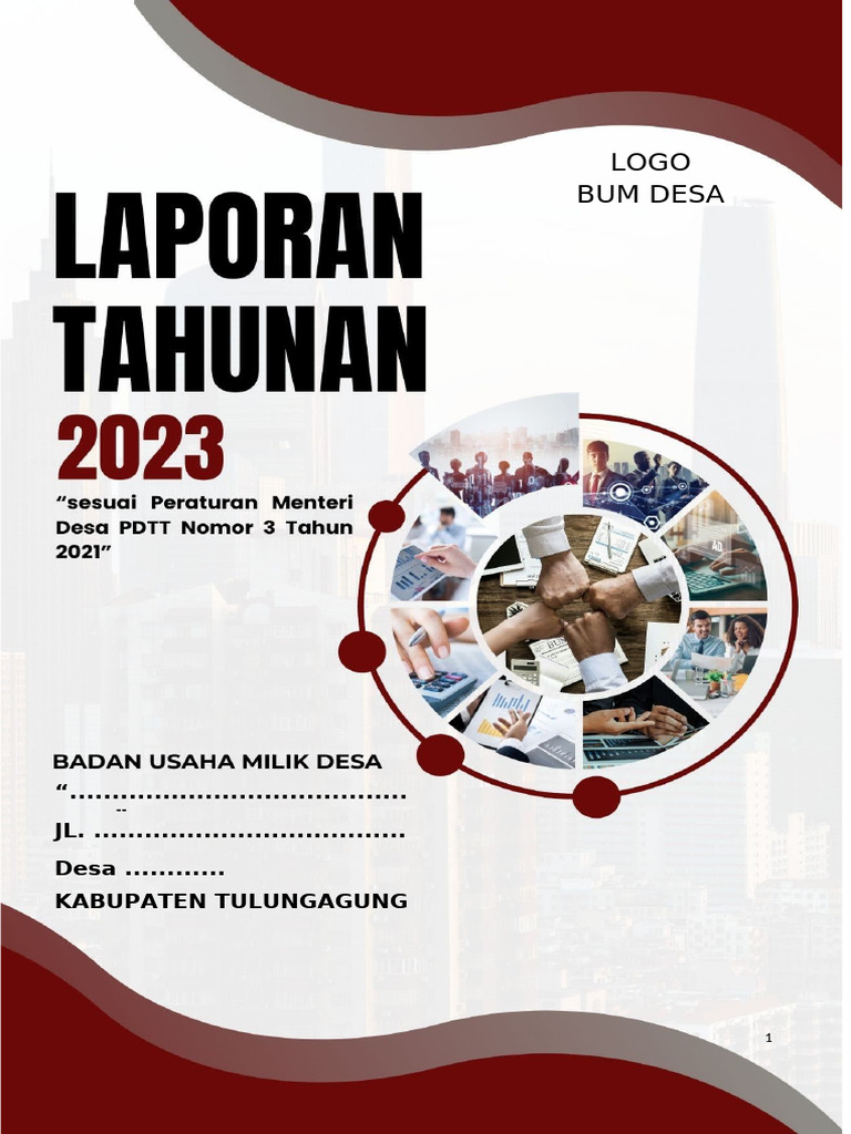 Format Laporan Tahunan Bum Desa 2023 | PDF