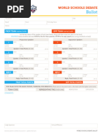 Debate Judging Criteria and Score Sheets | PDF | Reasoning | Public ...