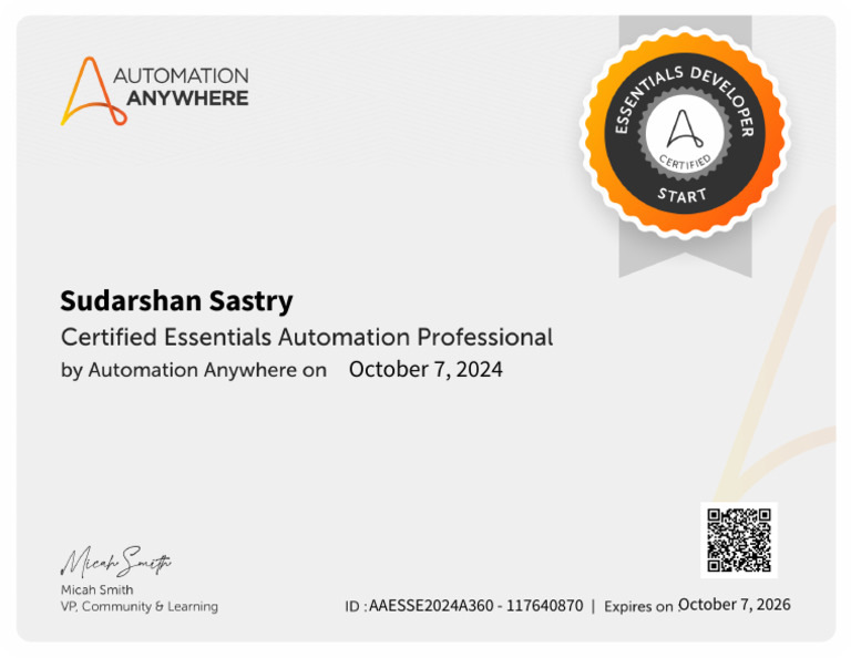 Essentials Automation Anywhere Pdf