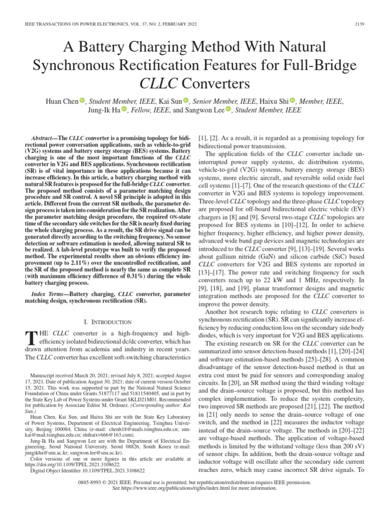 2022 Feb IEEE A Battery Charging Method With Natural Synchronous ...