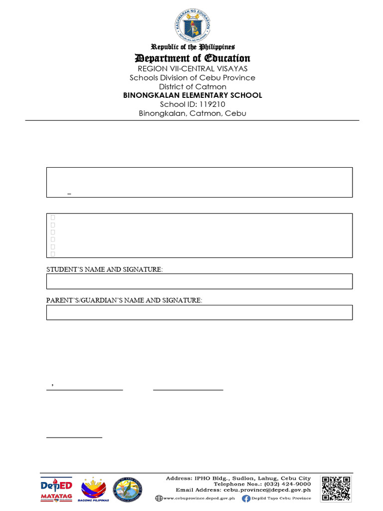 Agreement Form Guidance | PDF
