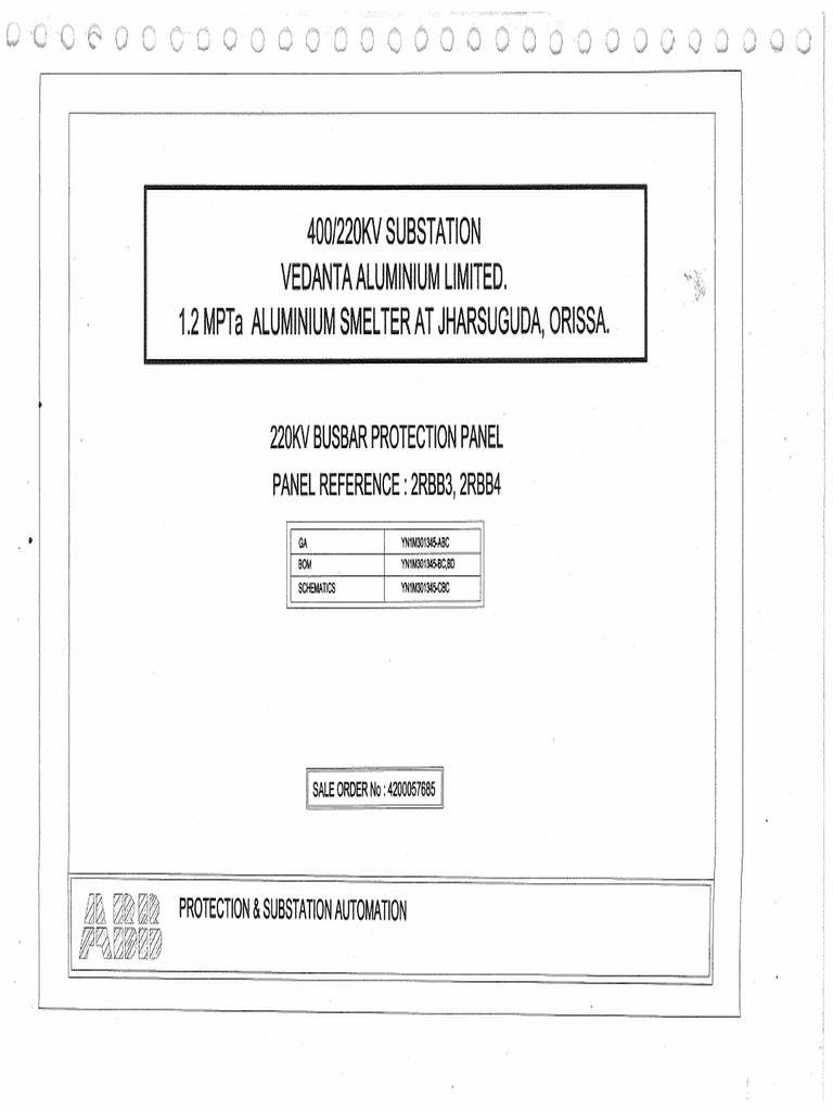 220kV Busbar Protection-2 | PDF | Relay | Voltage