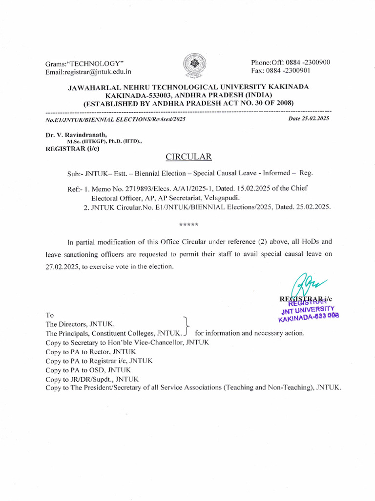 Revised Circular | PDF