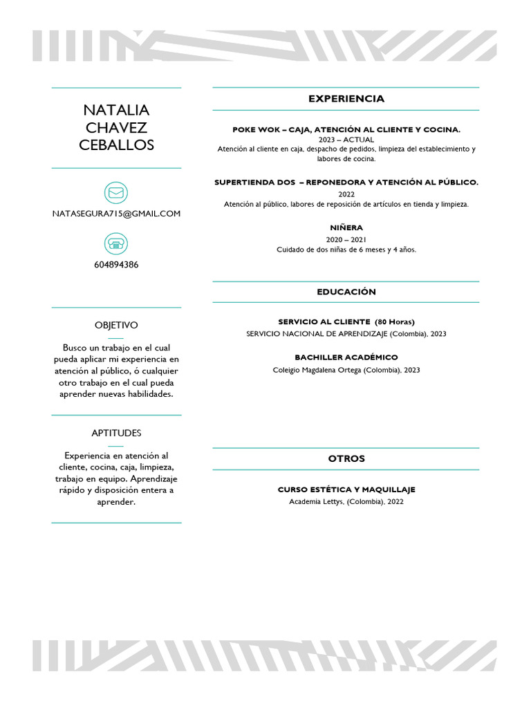 Curriculum Natalia | PDF