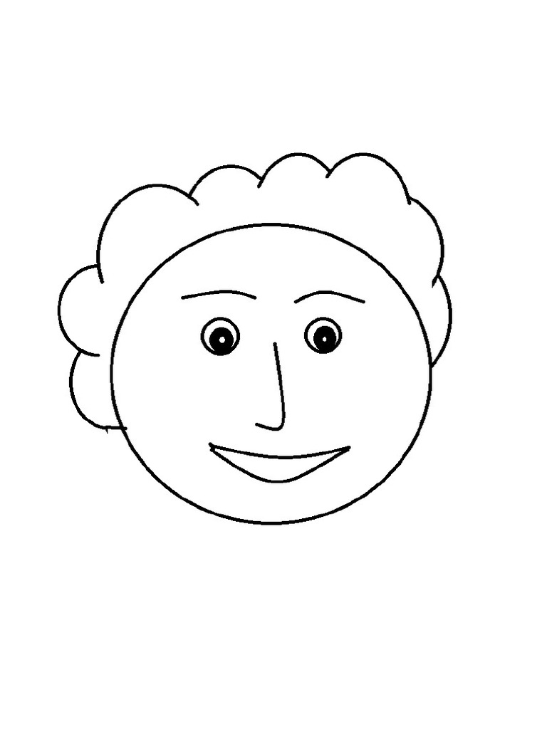 Face Coloring For Kids Printout | PDF