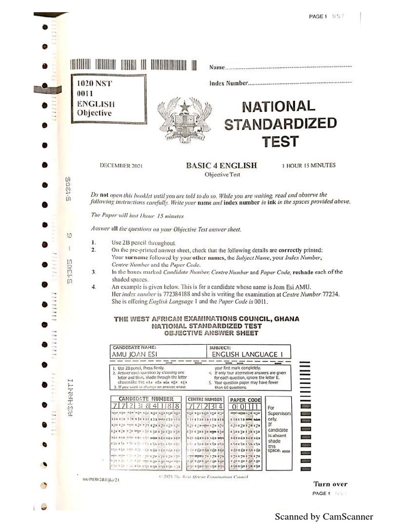 NATIONAL-STANDARD-ASSESSMENT-TEST-ENGLISH | PDF