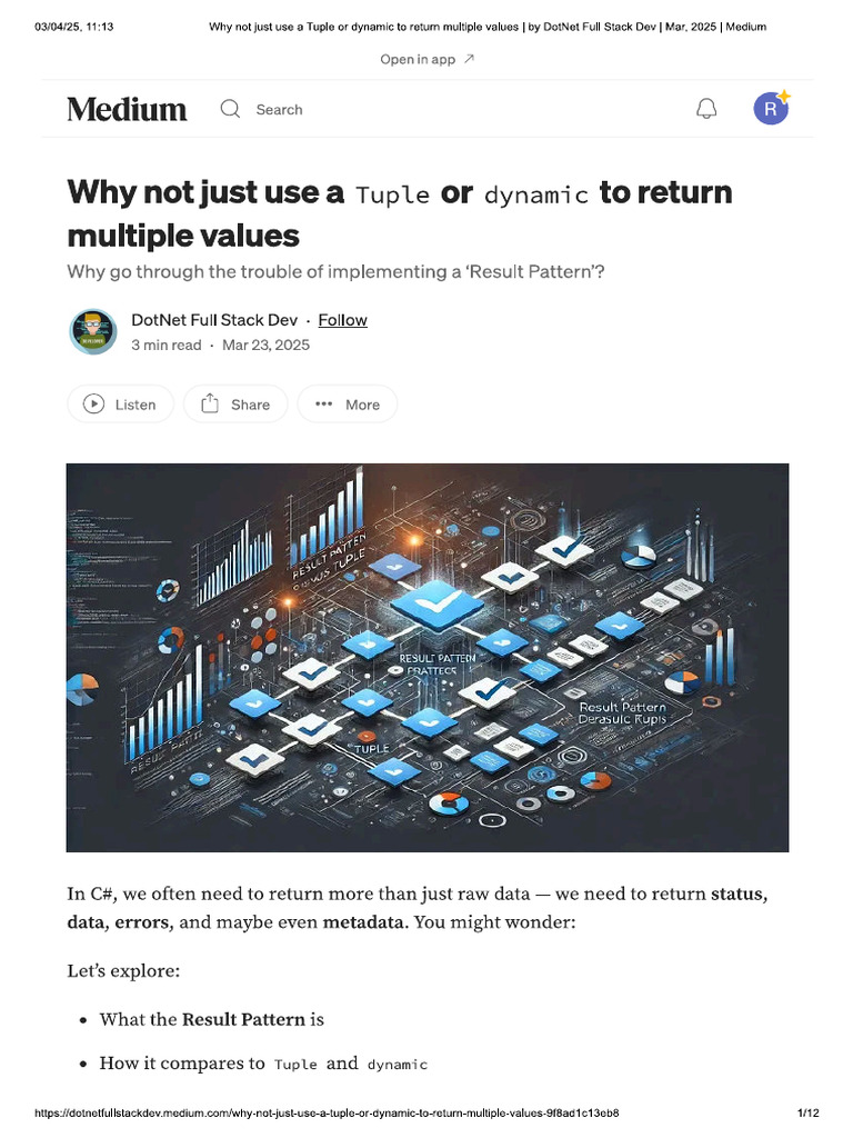 Why Not Just Use A Tuple or Dynamic To .. | PDF