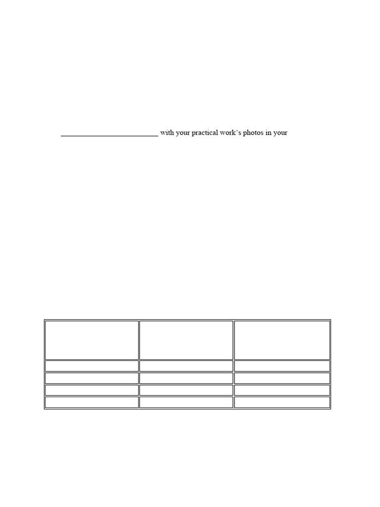 Instructions For Sec 1 Practical Group Work | PDF