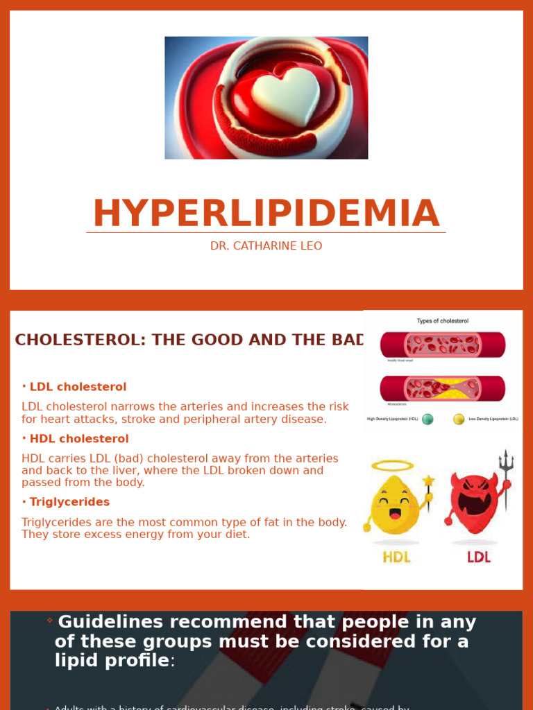 HYPERLIPIDEMIA Management (1) | PDF | Cholesterol | Low Density Lipoprotein