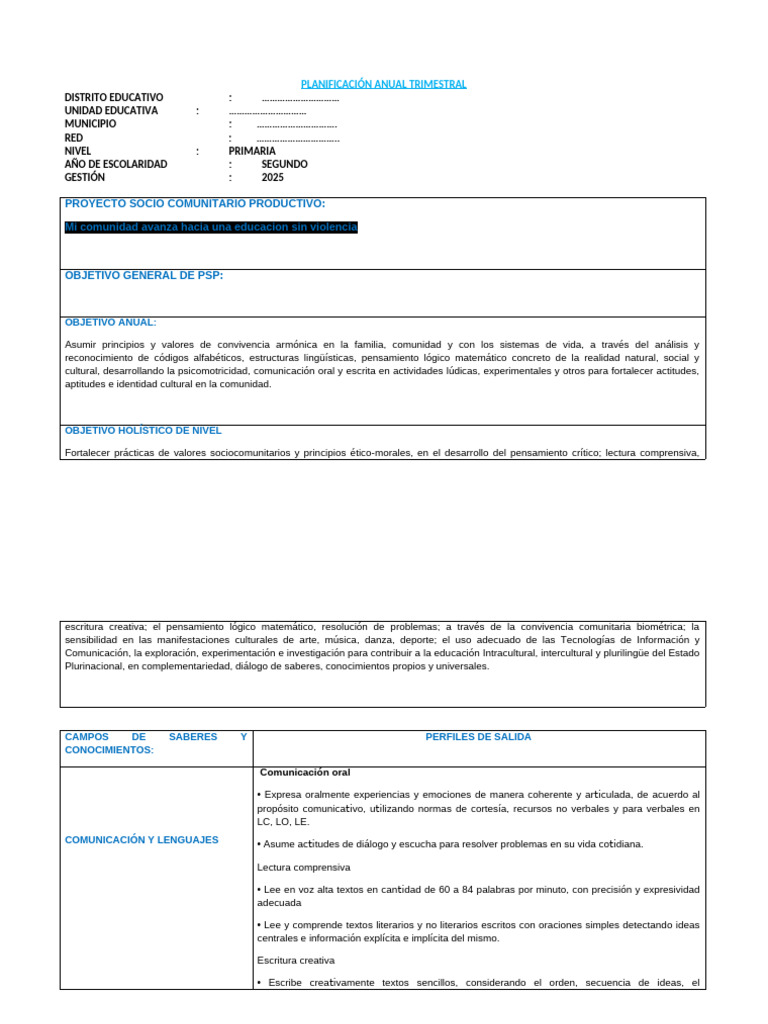 2do de Primaria PAT | PDF | Comunicación | Medición