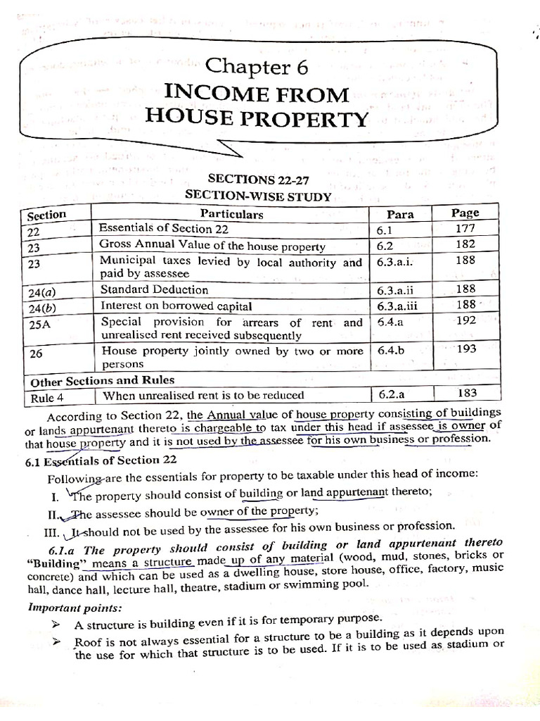 Income From House Property | PDF