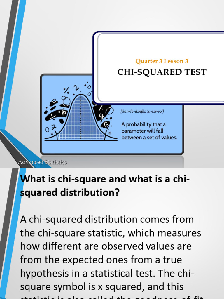 Q3W2 Chi Square Distribution | PDF | Chi Squared Test | Chi Squared ...