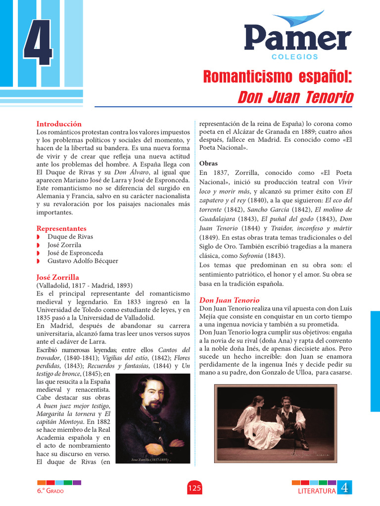 José Zorrilla y Don Juan Tenorio | PDF