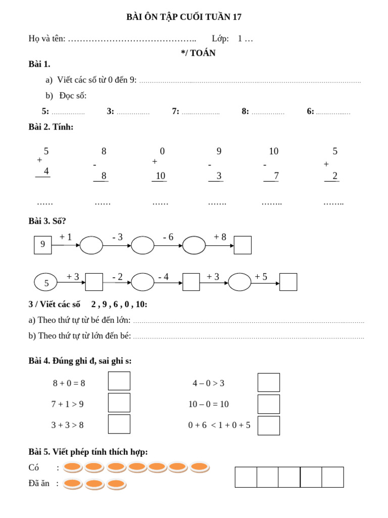 Bai Tap Cuoi Tuan 17 | PDF
