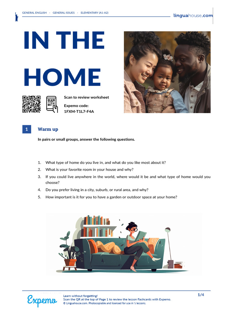 English Vocabulary: Home and Living | PDF | Syntax | Linguistics