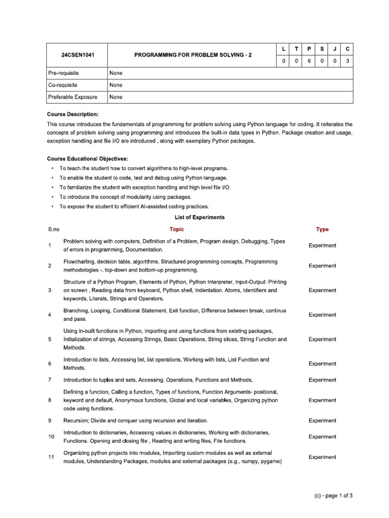 Prorogramming With Problem Solving - 2 | PDF