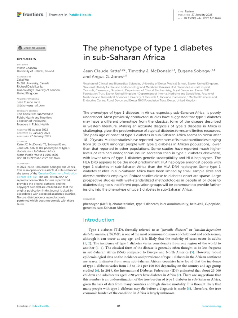 Diabetes Research Paper | PDF | Diabetes | Medical Specialties