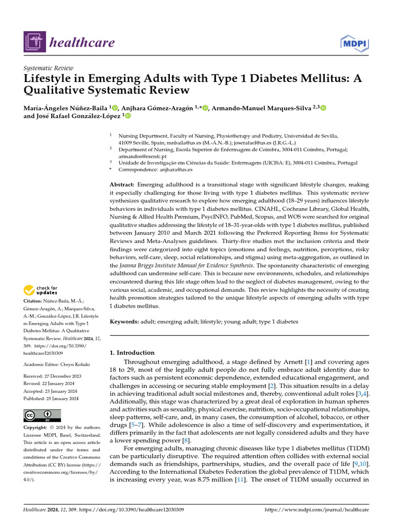 Diabetes Research Paper | PDF | Systematic Review | Qualitative Research