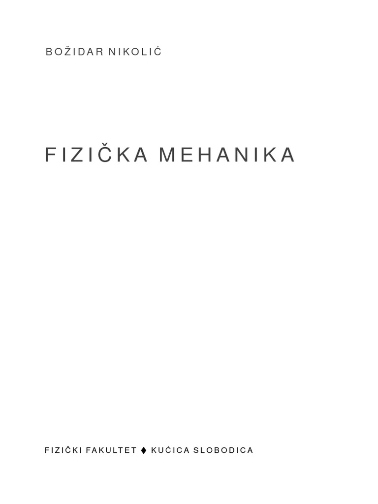 Mehanika v4.0 | PDF