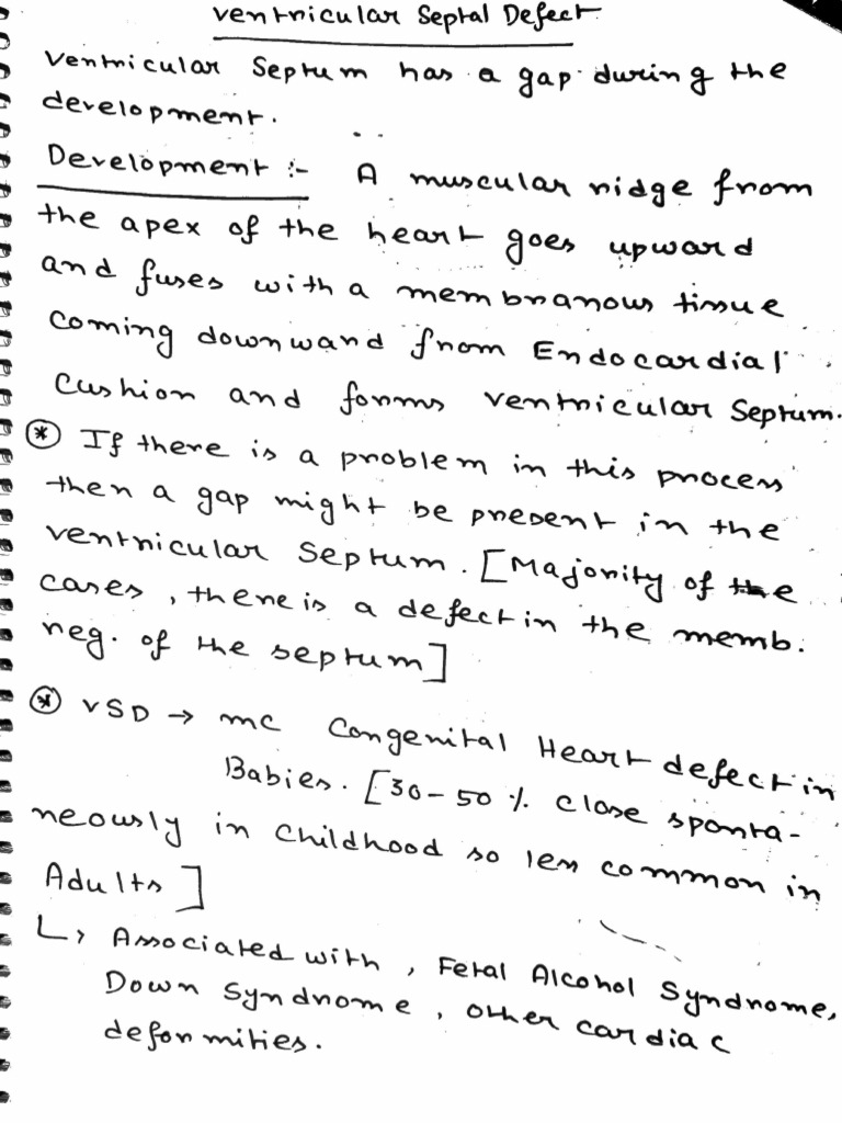 Ventricular Septal Defect (VSD) | PDF