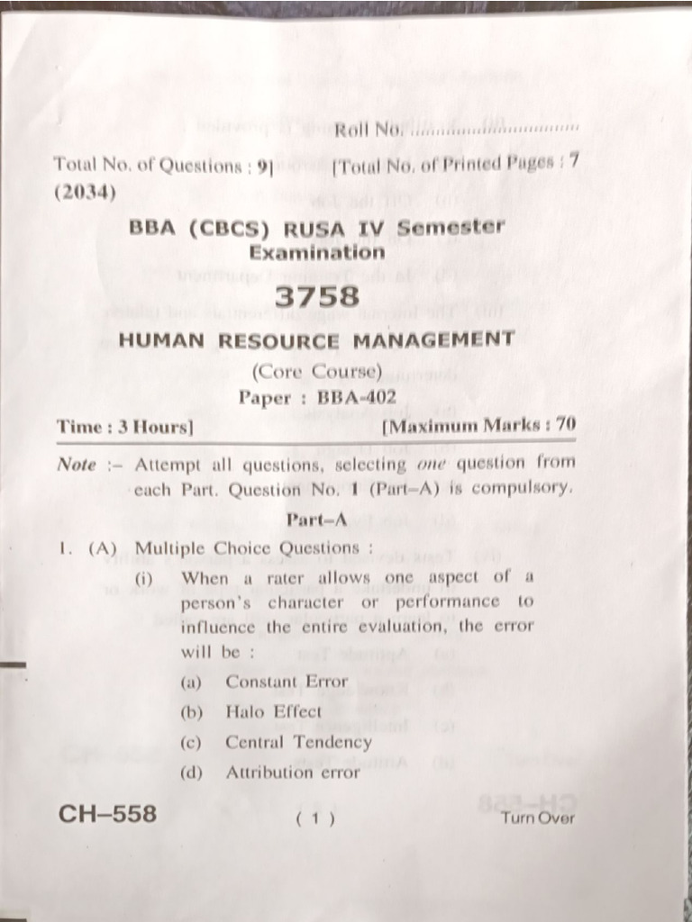 BBA - 402..4th Sem | PDF