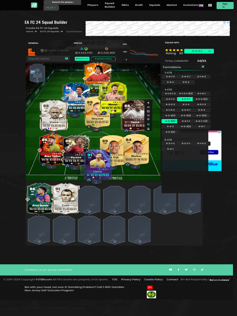 Ea FC 24 Squad Builder Futbin 2 | PDF