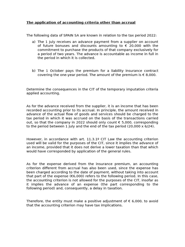 Temporary Imputation Examples | PDF | Taxes | Expense