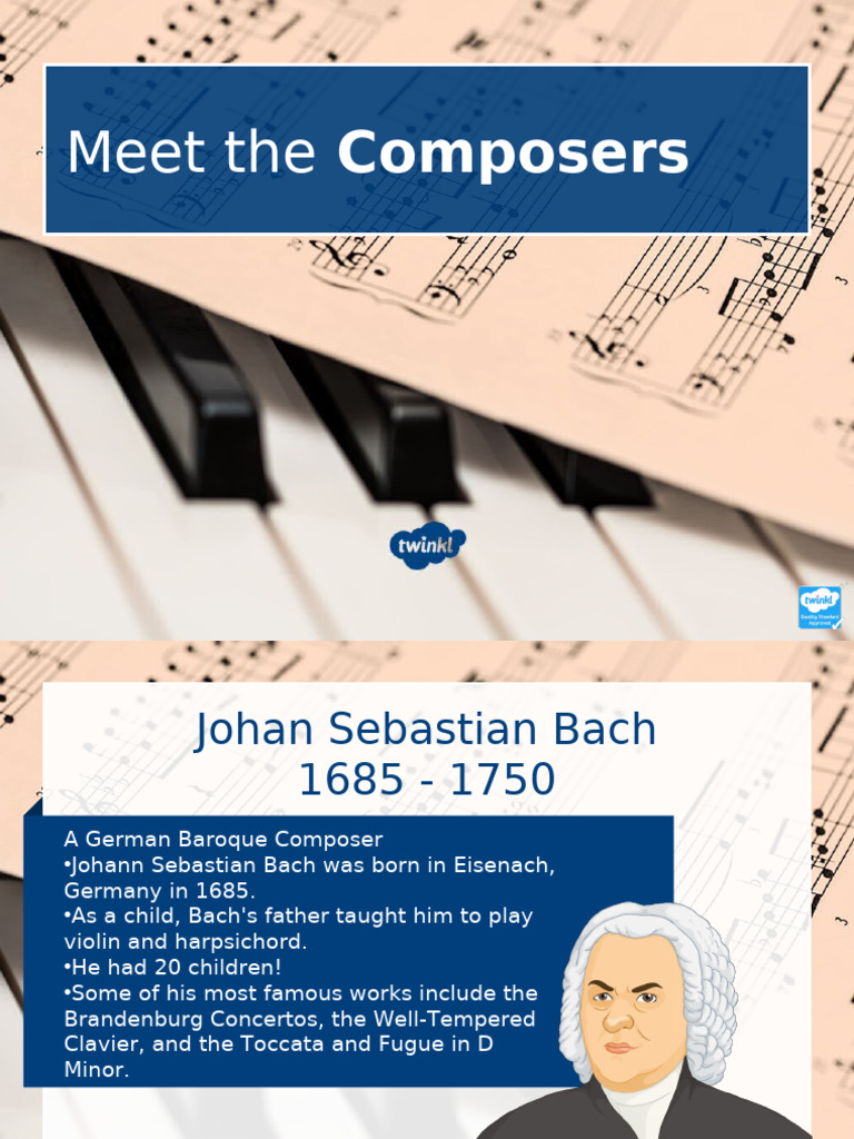Famous Composers Overview | PDF | Johann Sebastian Bach | Wolfgang ...