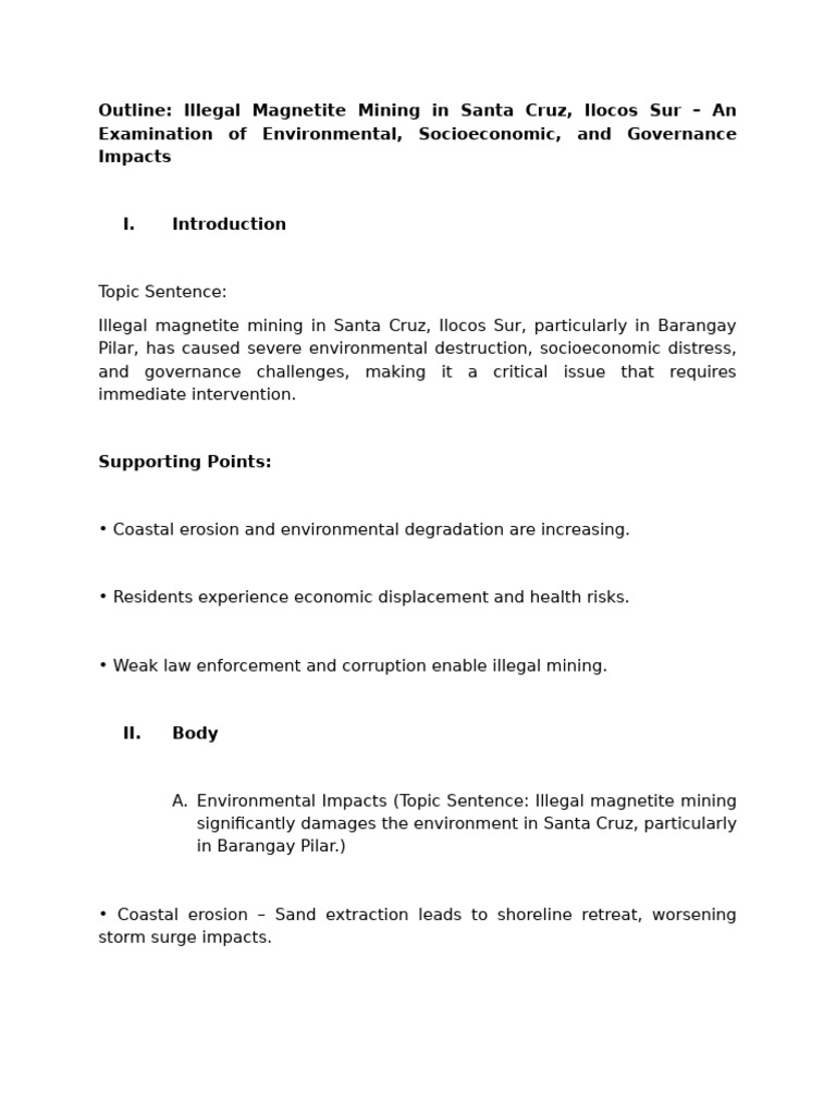 Narrative | PDF | Environmental Degradation | Mining